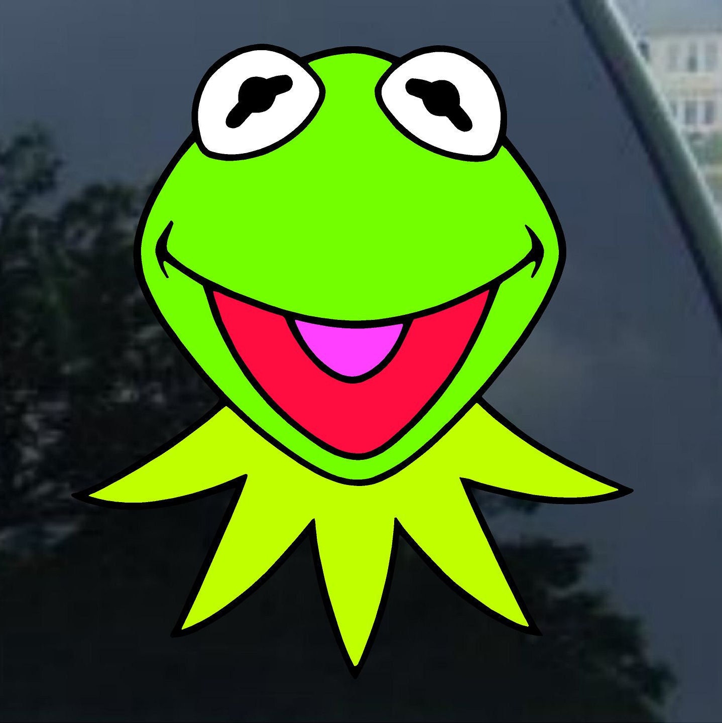 Kermit the Frog From the Muppet Babies Vinyl Die Cut Decal Sticker ...