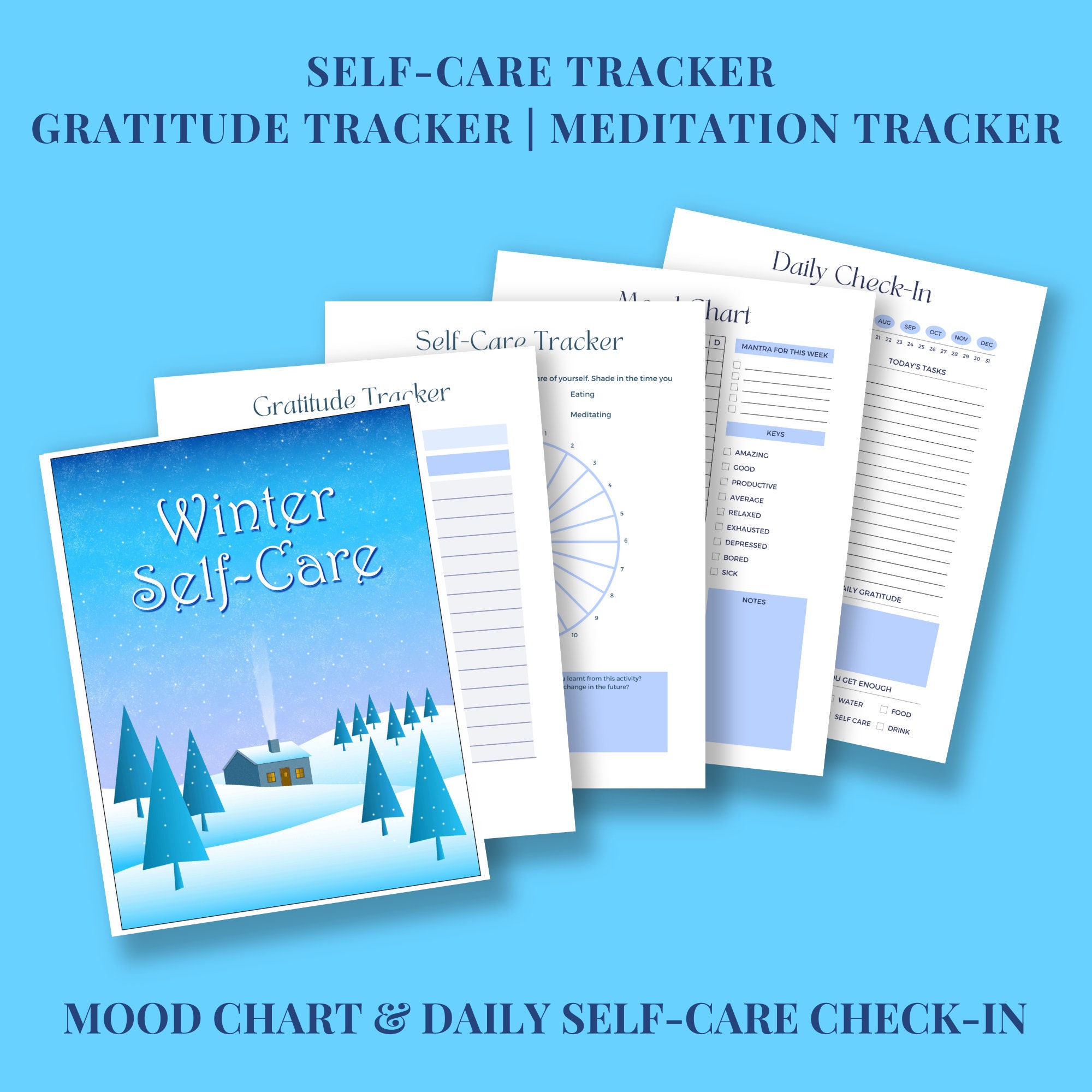 Printable Self-care Workbook and Journal, Winter Self-care Journal ...