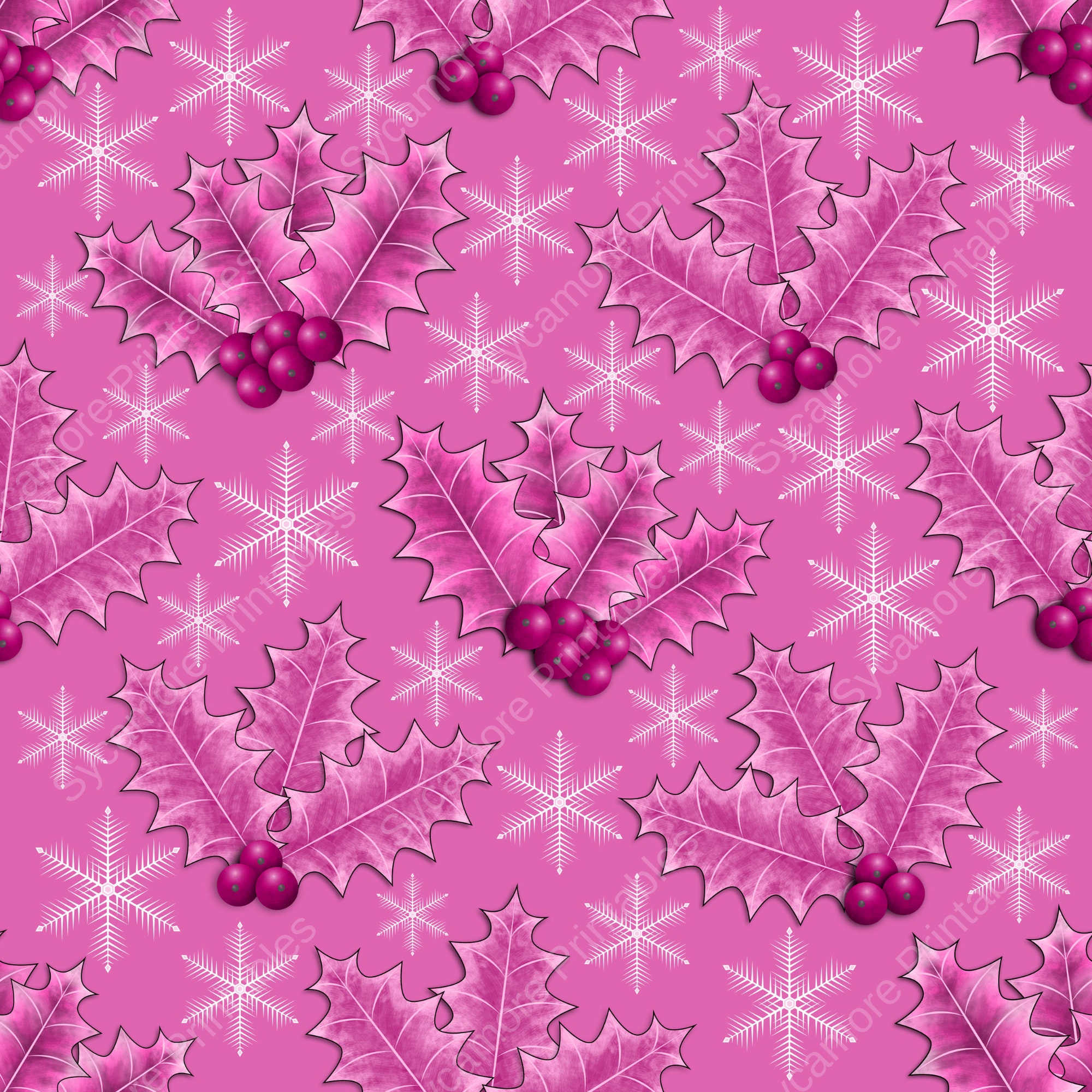 Seamless Christmas Digital Paper Pack, Christmas Holiday Patterns ...