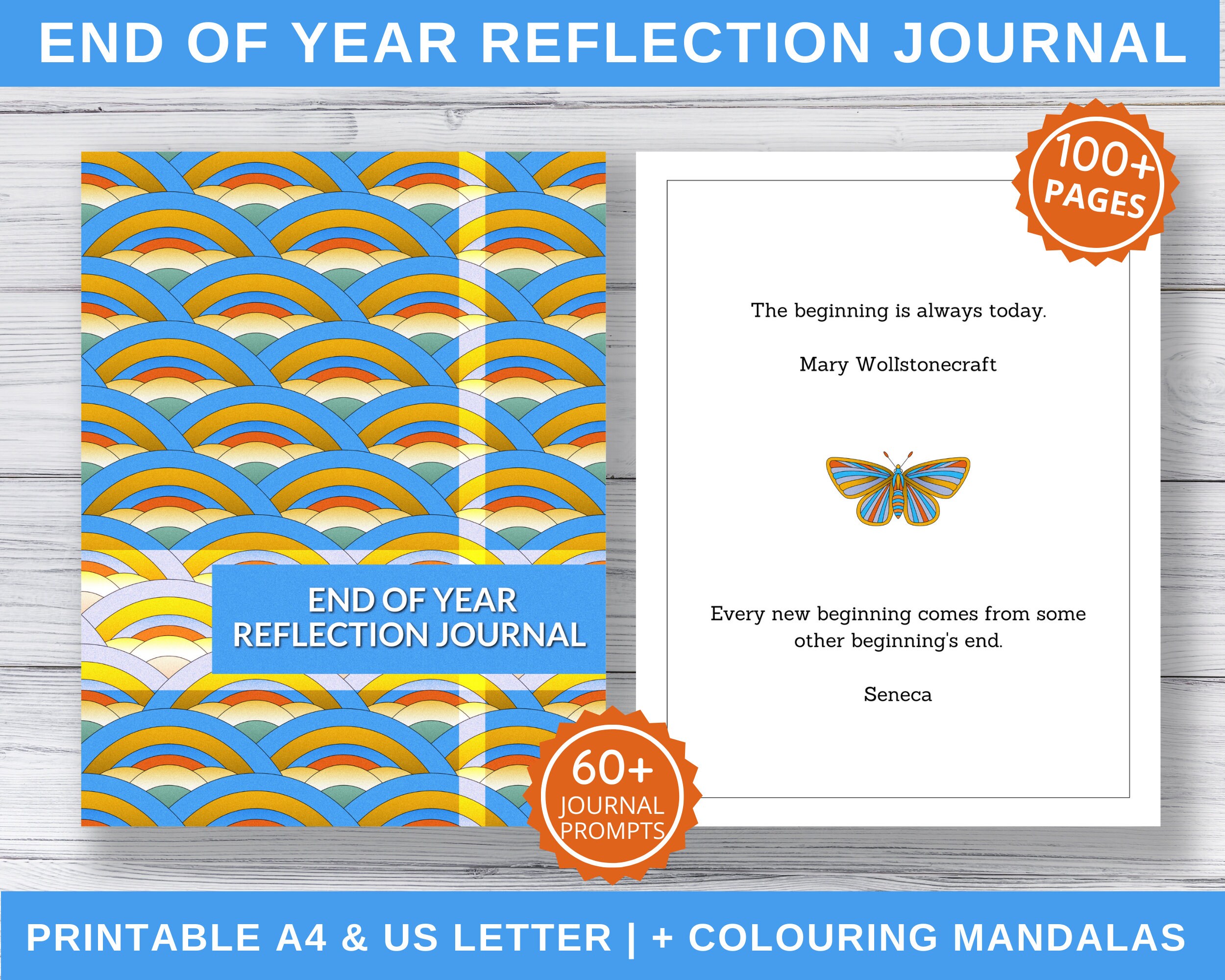 End of Year Reflection Journal, Printable, Self-reflection Journal ...