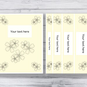 Floral Binder Covers and Spines, Editable in Canva, Printable Binder ...