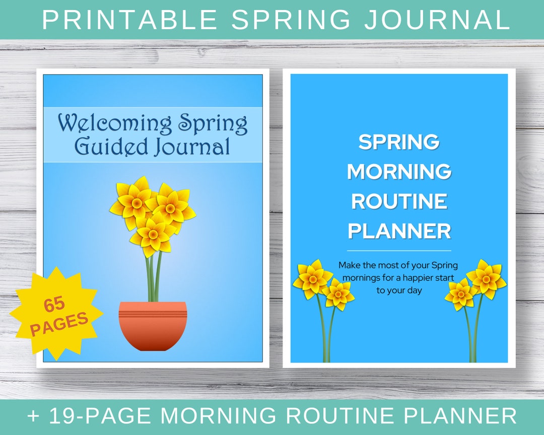 Spring Journal, Spring Journal Prompts, Printable Guided Journal ...