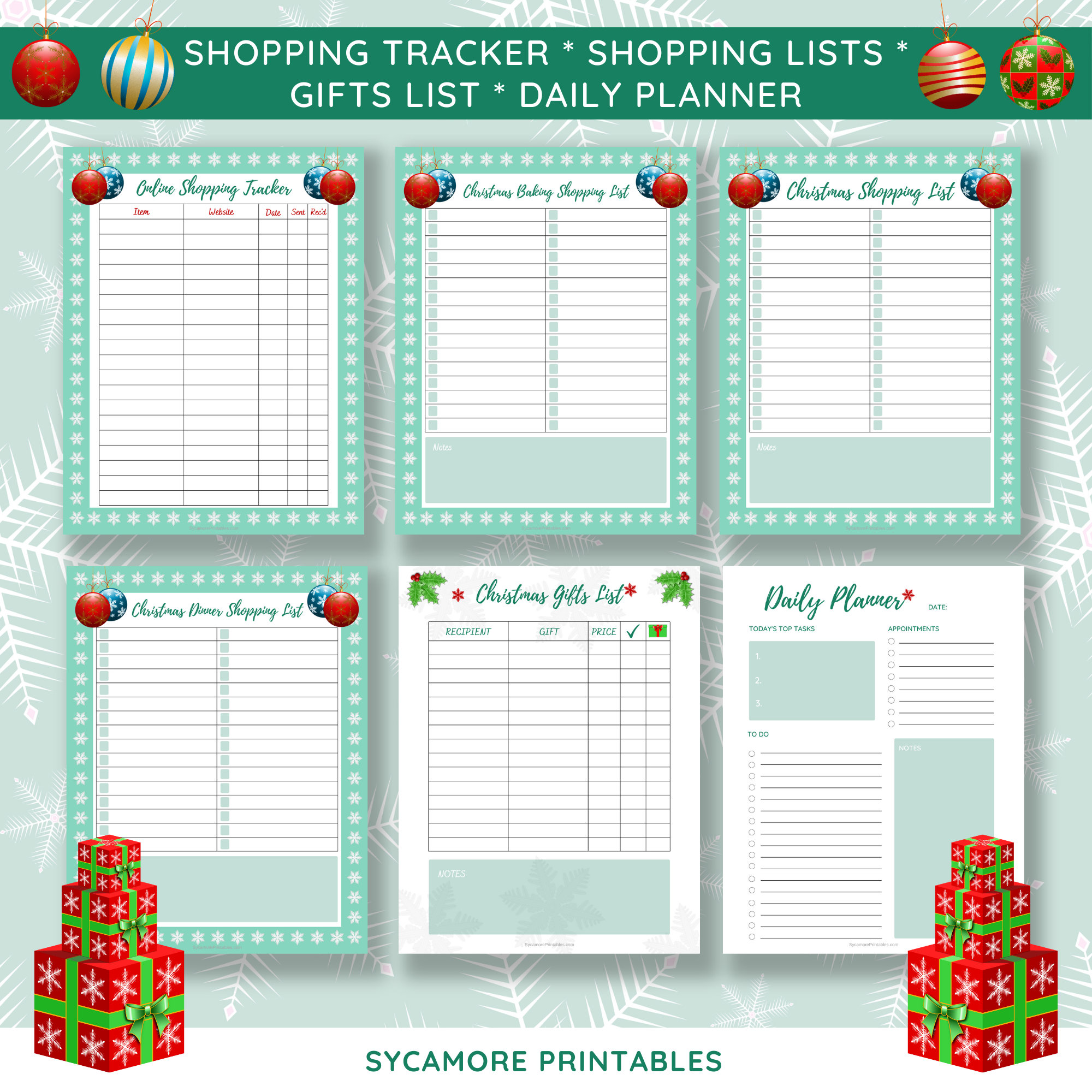 Christmas Planner Printable Holiday Planner Christmas - Etsy