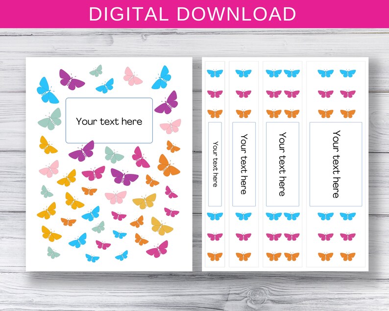 PLR Binder Covers and Spines, Label Editable in Canva, Printable Binder ...