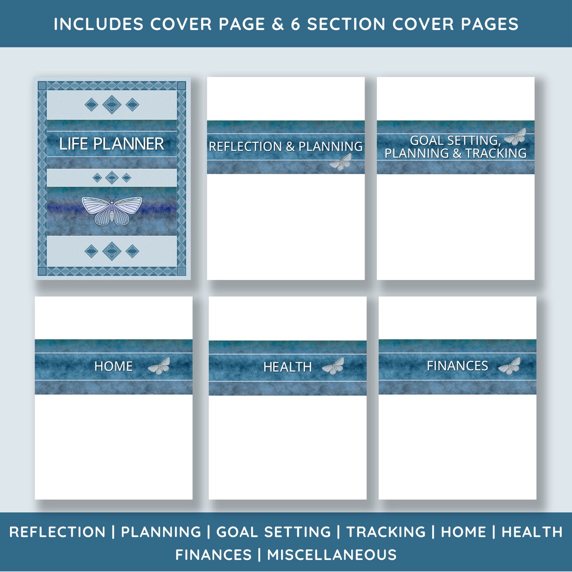 2023 Life Planner, New Year Planner, Printable 2023 Planner, Organize ...