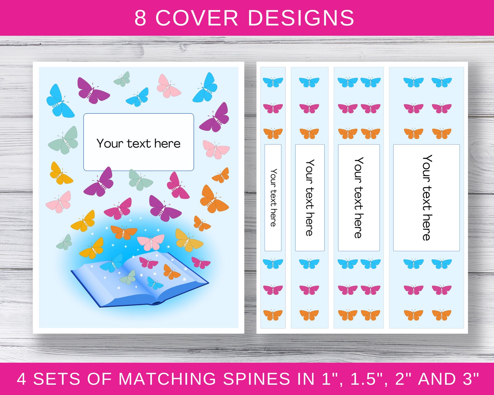 PLR Binder Covers and Spines, Label Editable in Canva, Printable Binder ...