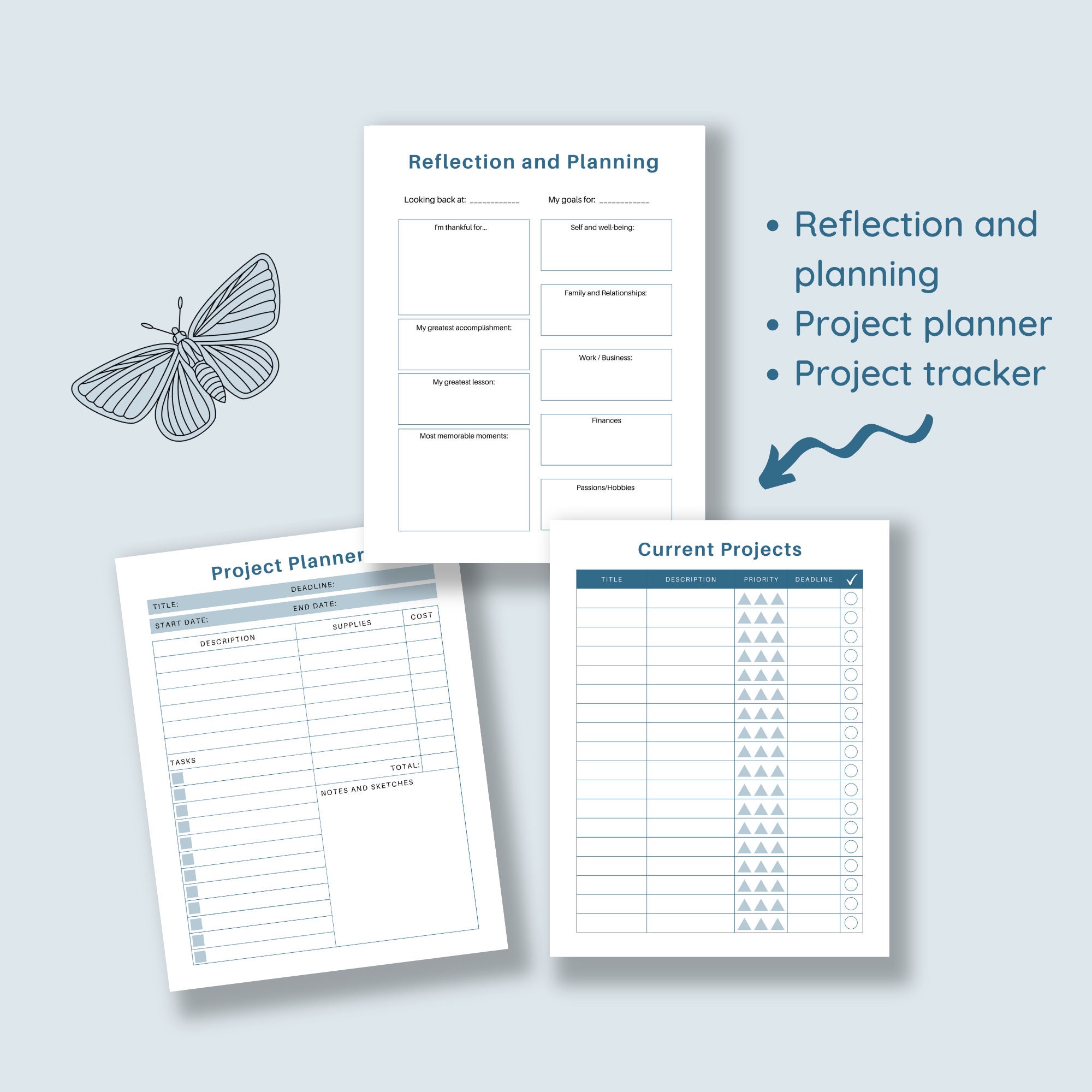 2023 Life Planner, New Year Planner, Printable 2023 Planner, Organize ...