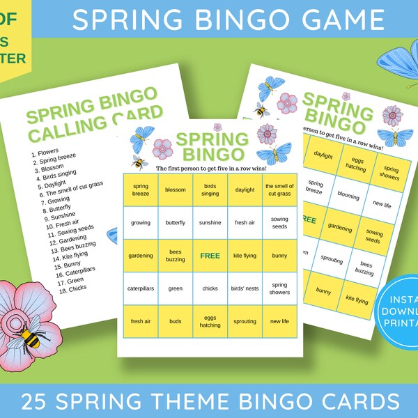 Printable Bingo - Etsy