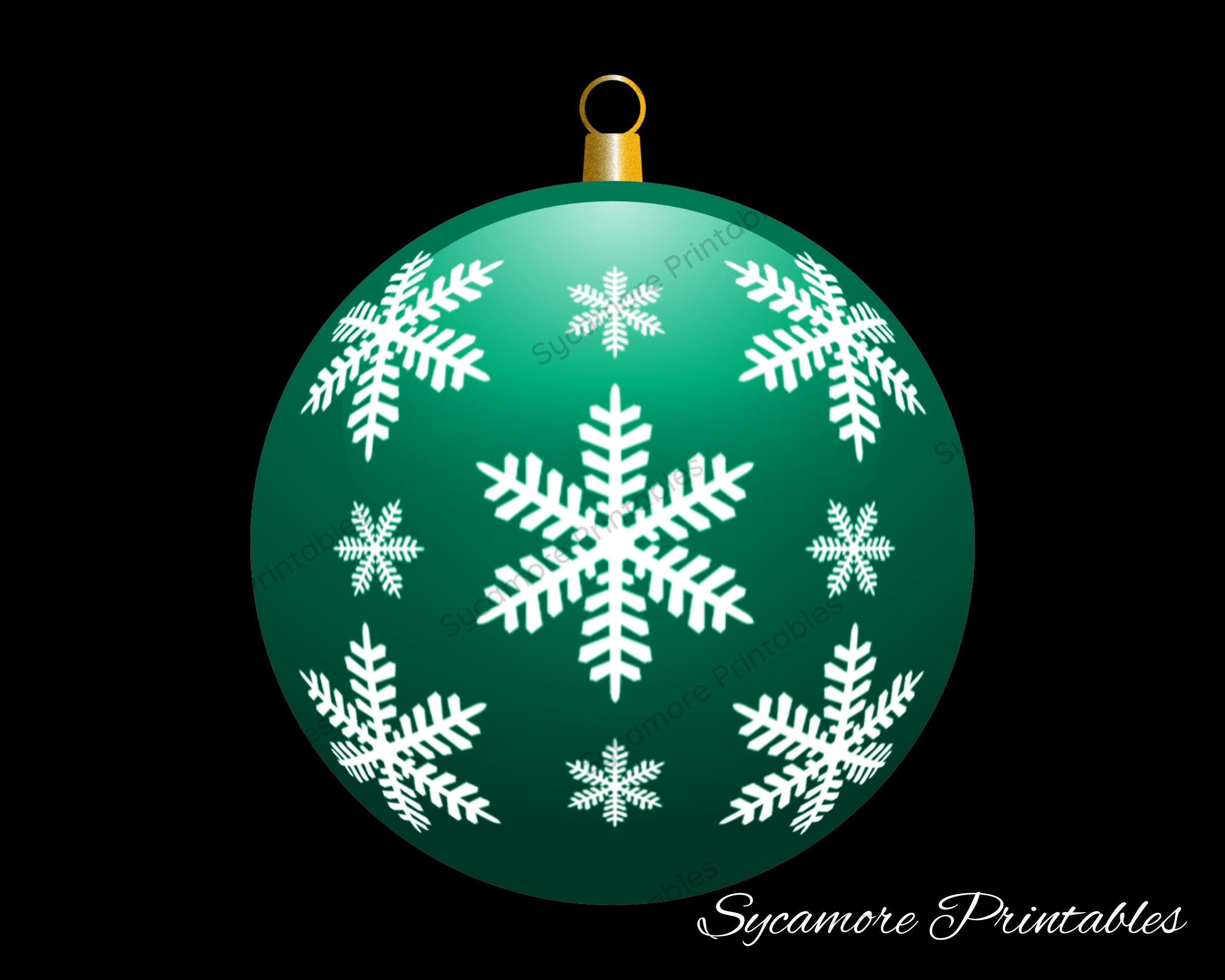 Christmas Baubles Clipart, Christmas Graphics, Snowflake Clipart ...