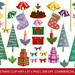 Christmas Clip Art, Christmas Graphics, Commercial Use, Christmas Tree ...