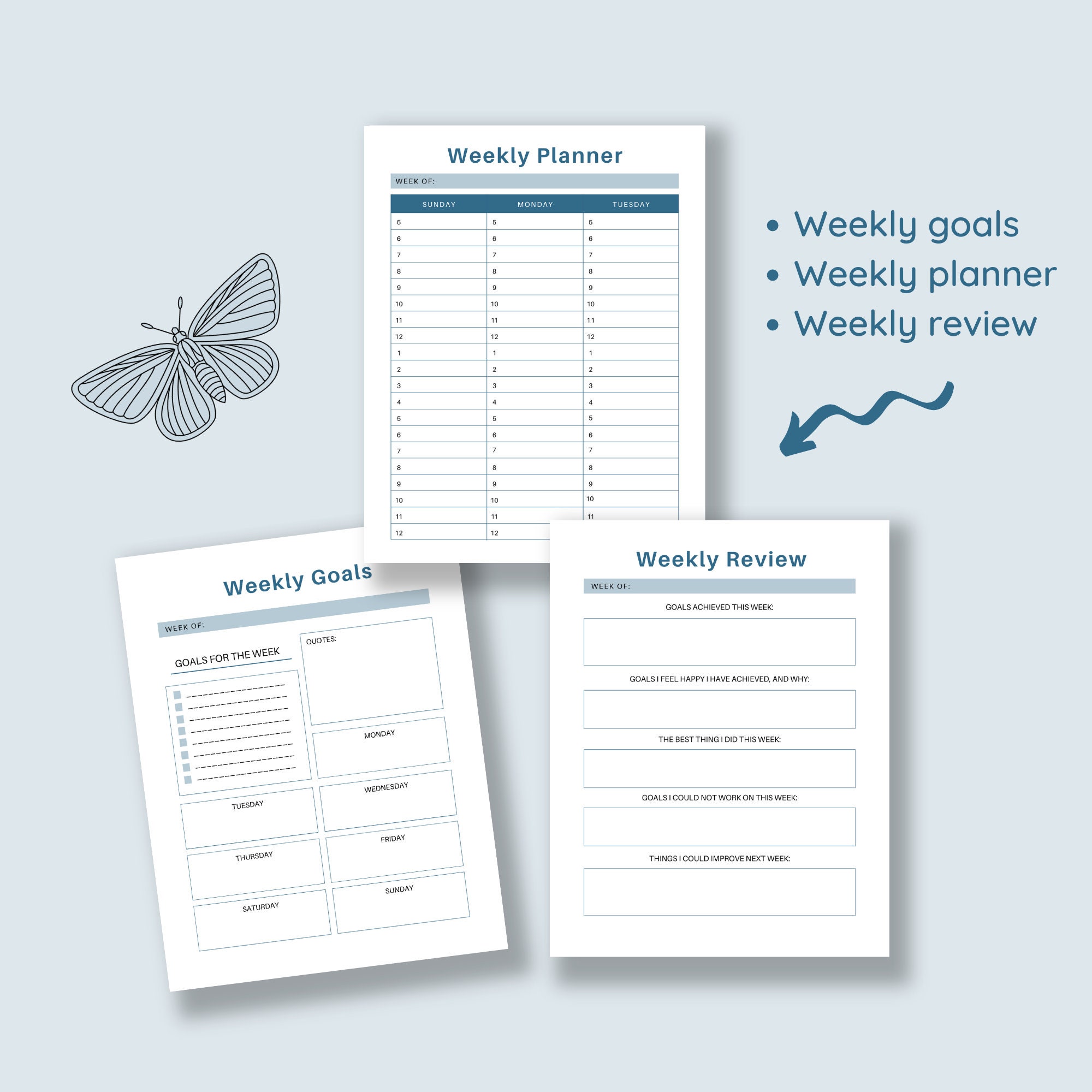 2023 Life Planner, New Year Planner, Printable 2023 Planner, Organize ...