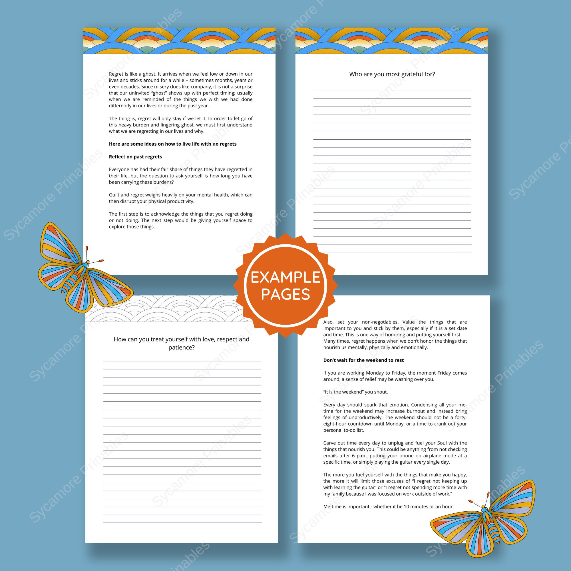 End of Year Reflection Journal, Printable, Self-reflection Journal ...