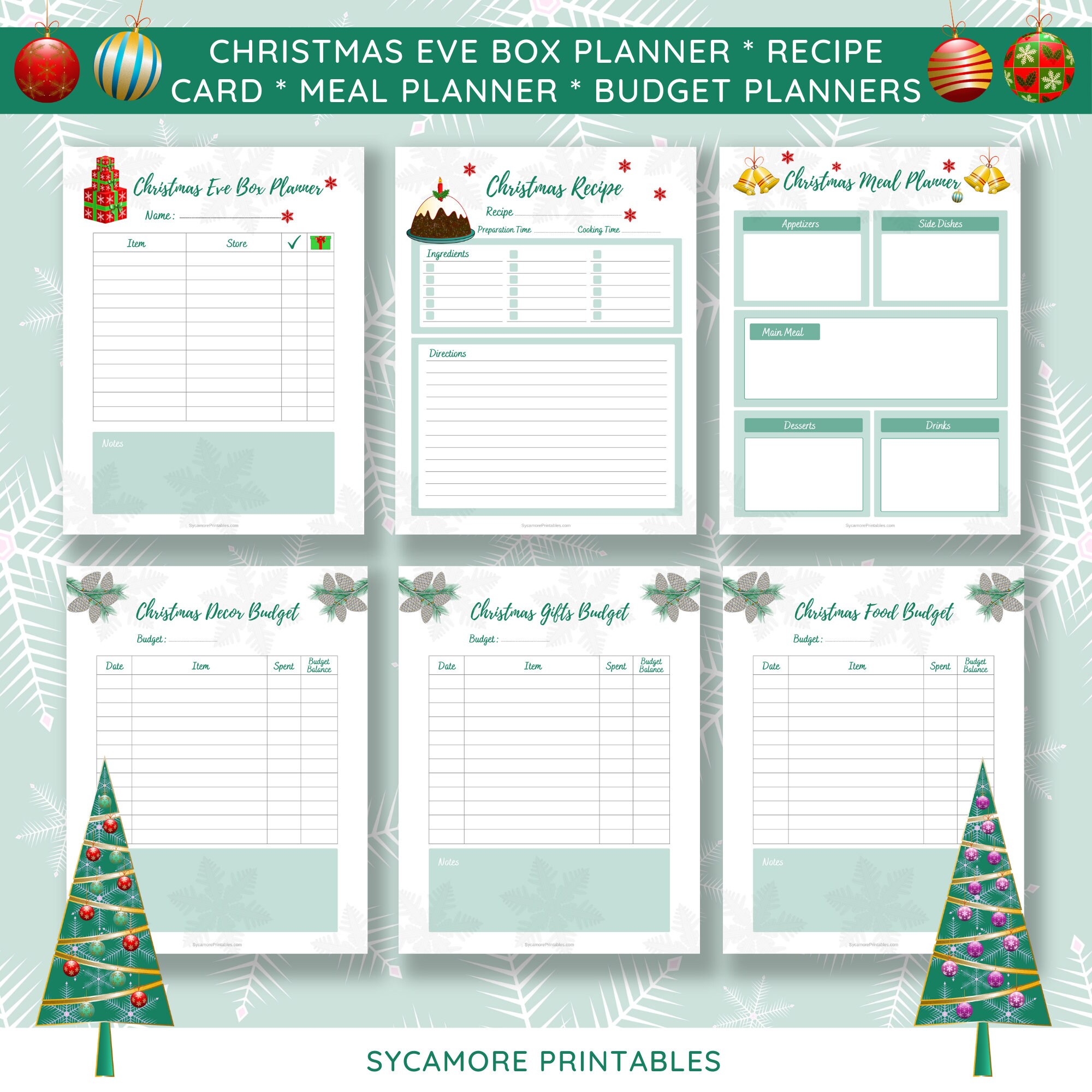 Christmas Planner Printable Holiday Planner Christmas - Etsy