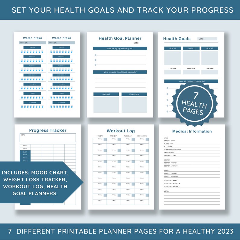 2023 Life Planner, New Year Planner, Printable 2023 Planner, Organize ...