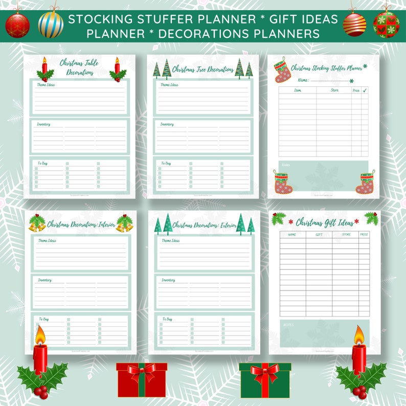 Christmas Planner Printable Holiday Planner Christmas - Etsy