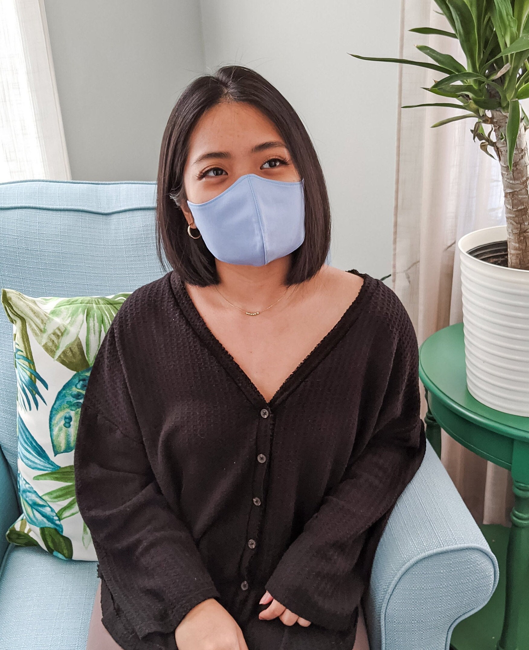 Solid Color Cotton Face Mask - Etsy