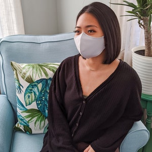 Solid Color Cotton Face Mask - Etsy