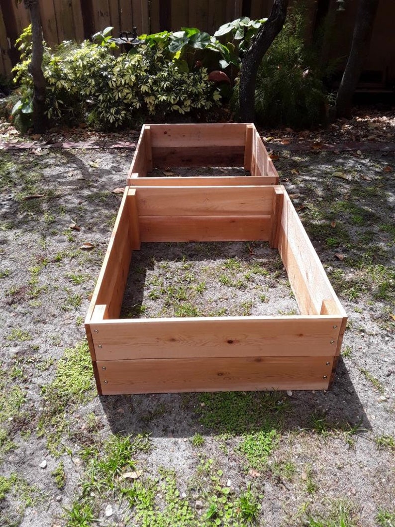 Raised Garden Bed-cedar Garden Bed-3x4 15 Inches Tall-gardening ...