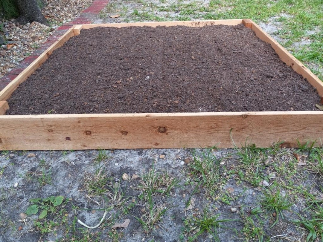 Raised Garden Bed-cedar Raised Bed-4x4 Raised Garden Bed-4x4 Planter ...