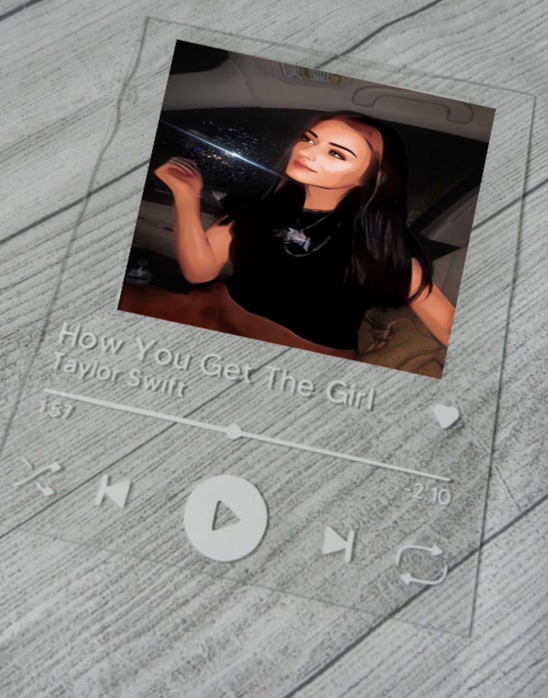 Custom Spotify Glass Art | Illustration - Etsy