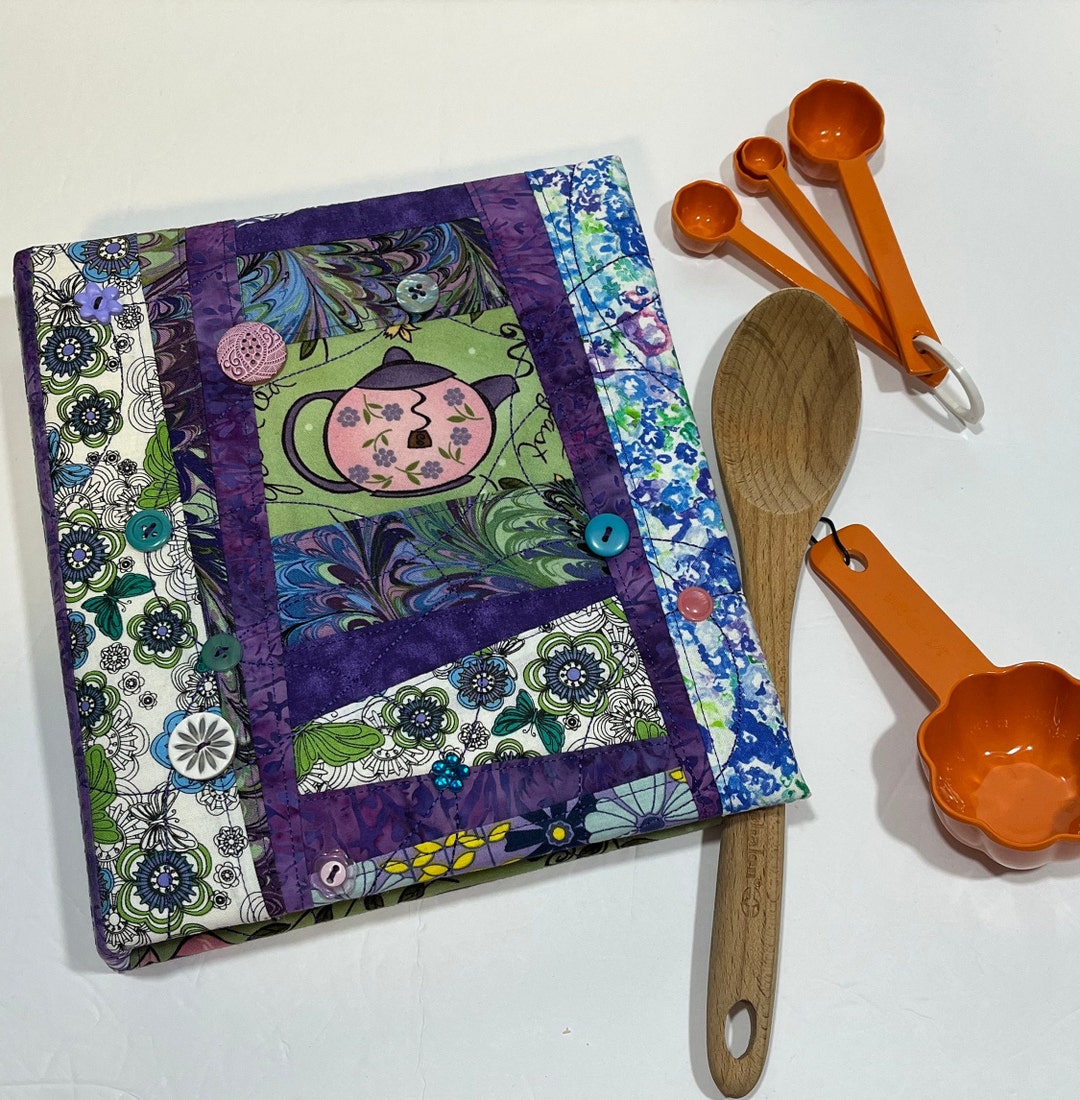 Recipe Album: Embellished Scrap Quilted Cover, Kitchen Helper With ...
