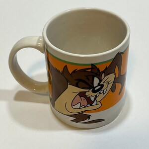 Tasmanian Devil Mug From 1998 Looney Tunes Cartoon Coffee - Etsy