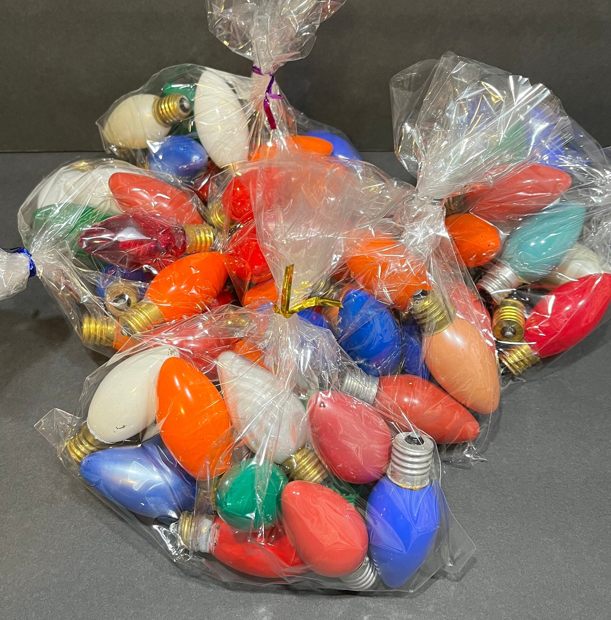 Vintage Christmas Light Bulbs: Display and Decor Only, Bag of 12 Bulbs ...