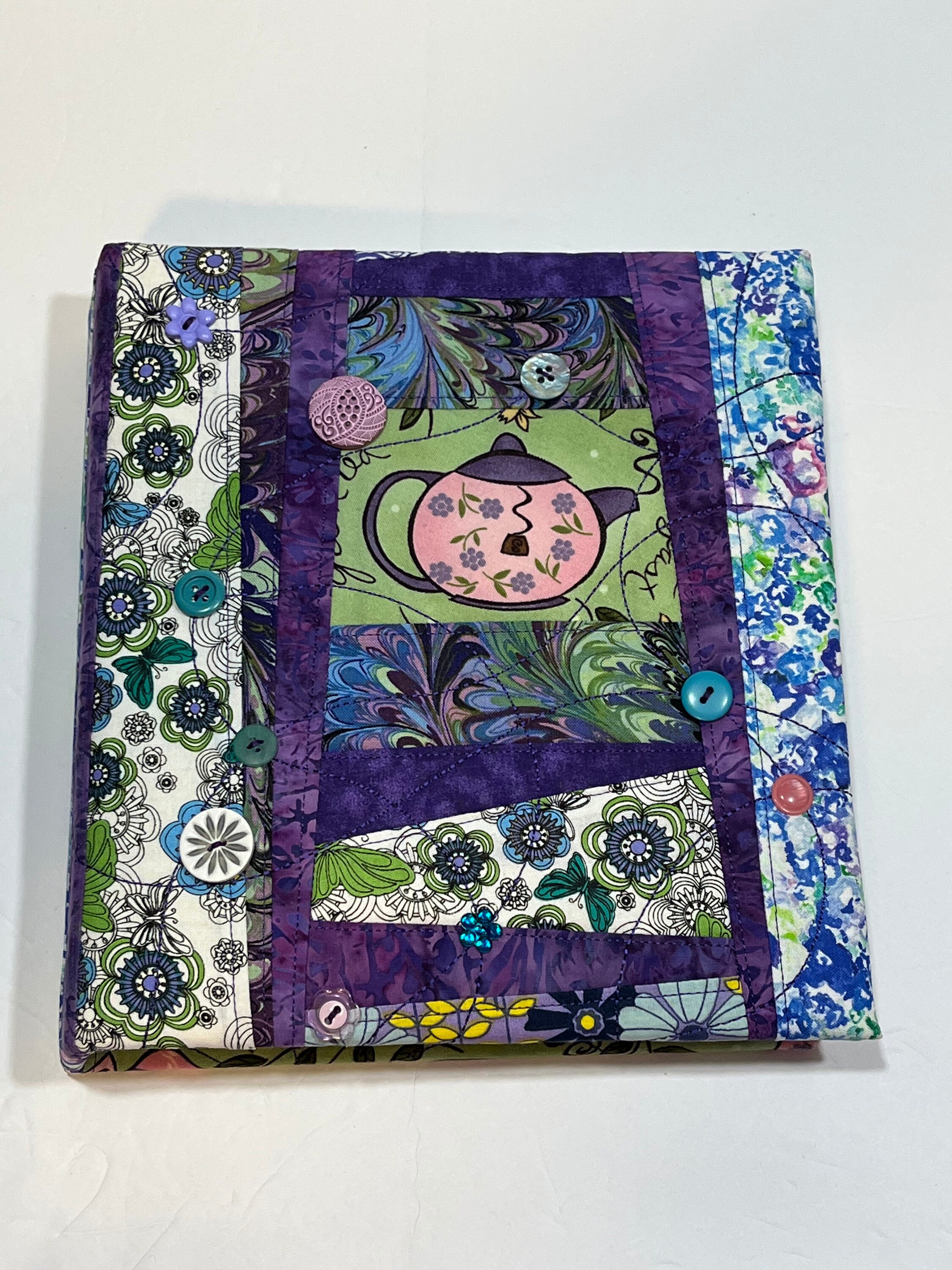 Recipe Album: Embellished Scrap Quilted Cover, Kitchen Helper With ...