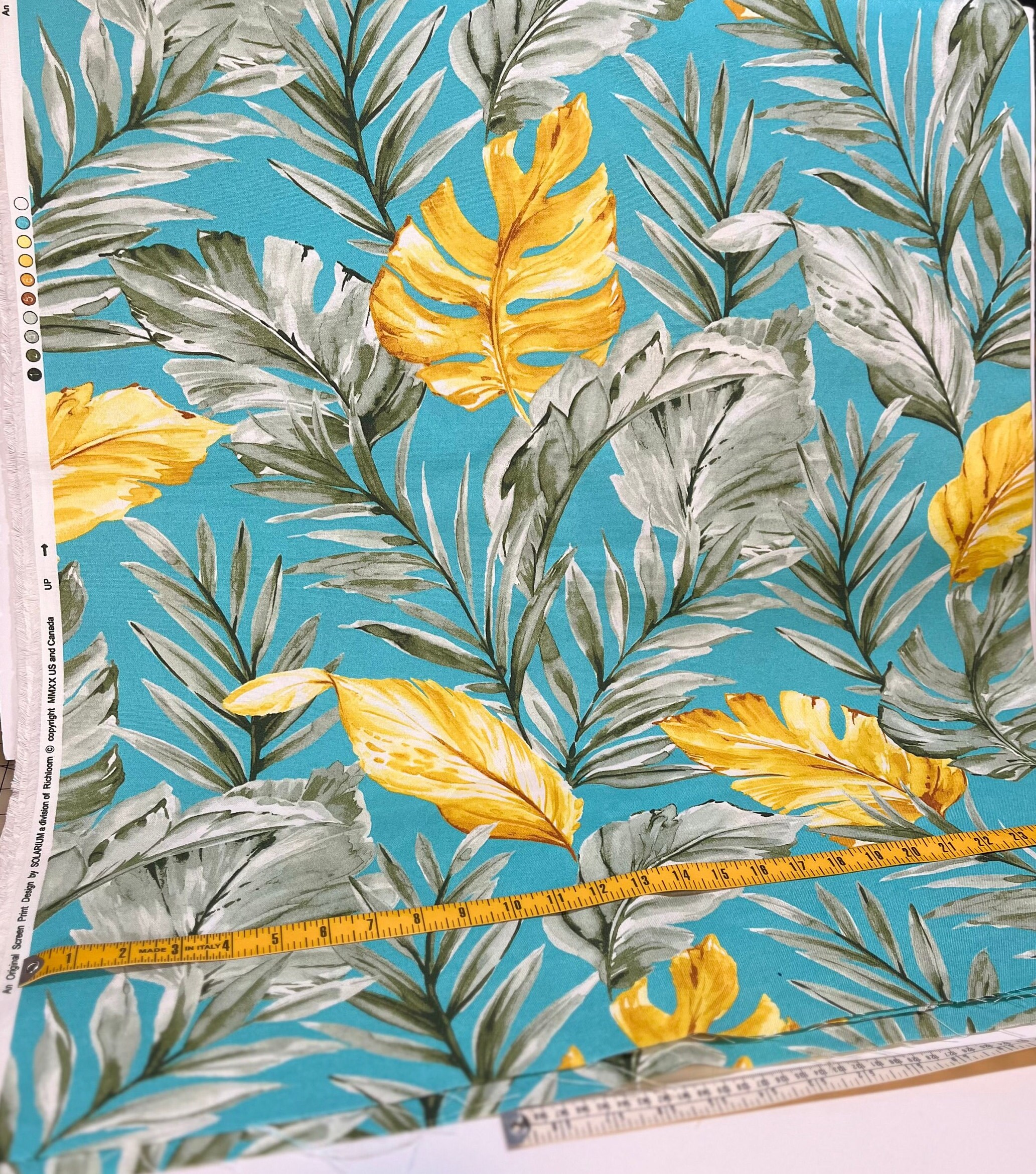Tropical Fronds 4 Yards 55 Wide Outdoor Home Decor - Etsy