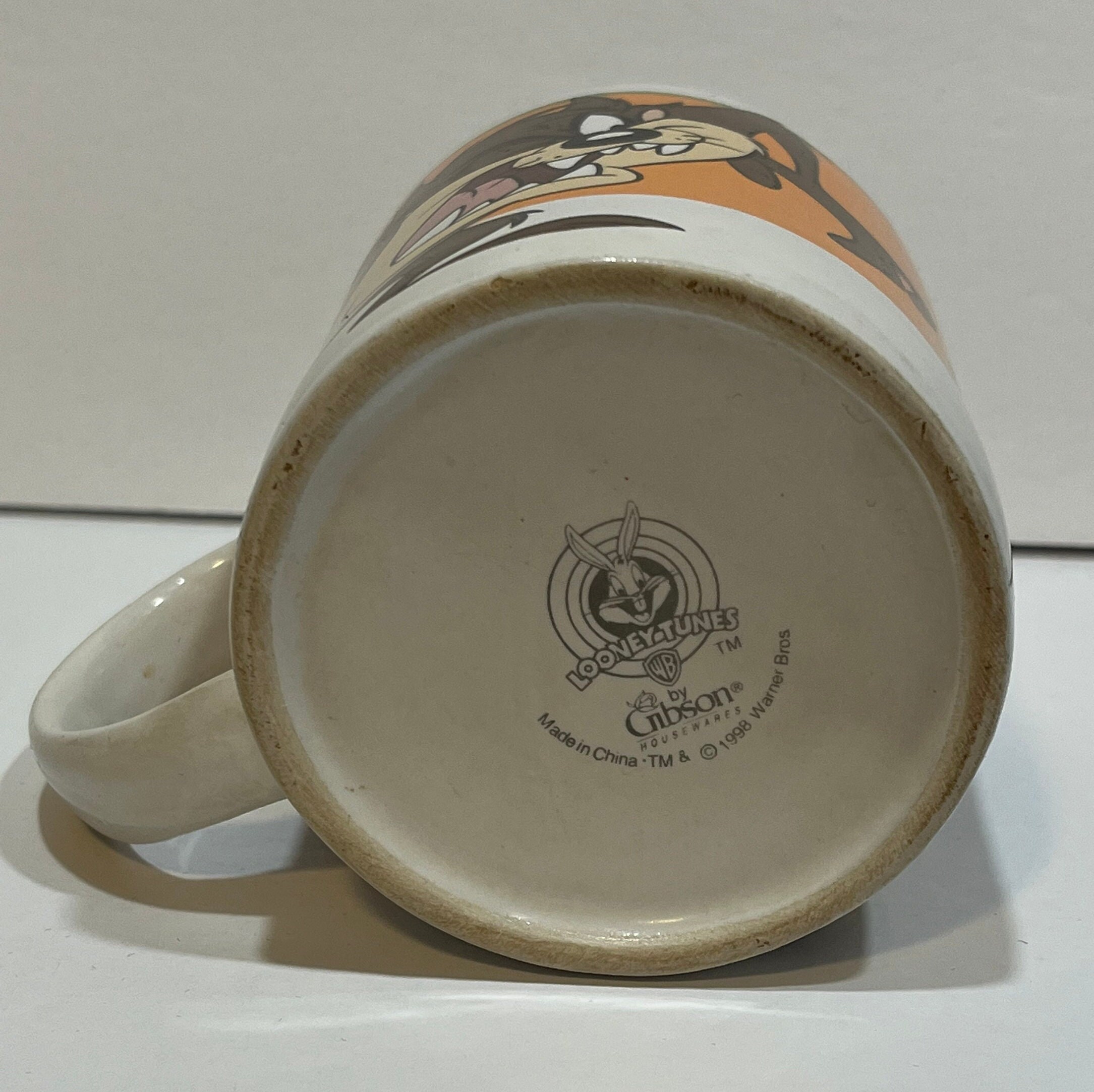 Tasmanian Devil Mug From 1998, Looney Tunes Cartoon Coffee Mug, TM ...