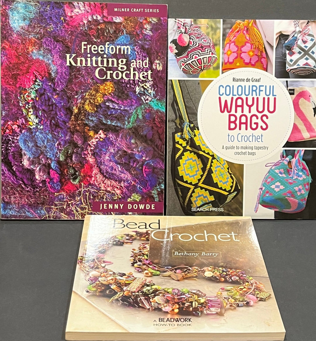 Crochet Craft Pattern Books, Your Choice: Freeform Knitting and Crochet ...