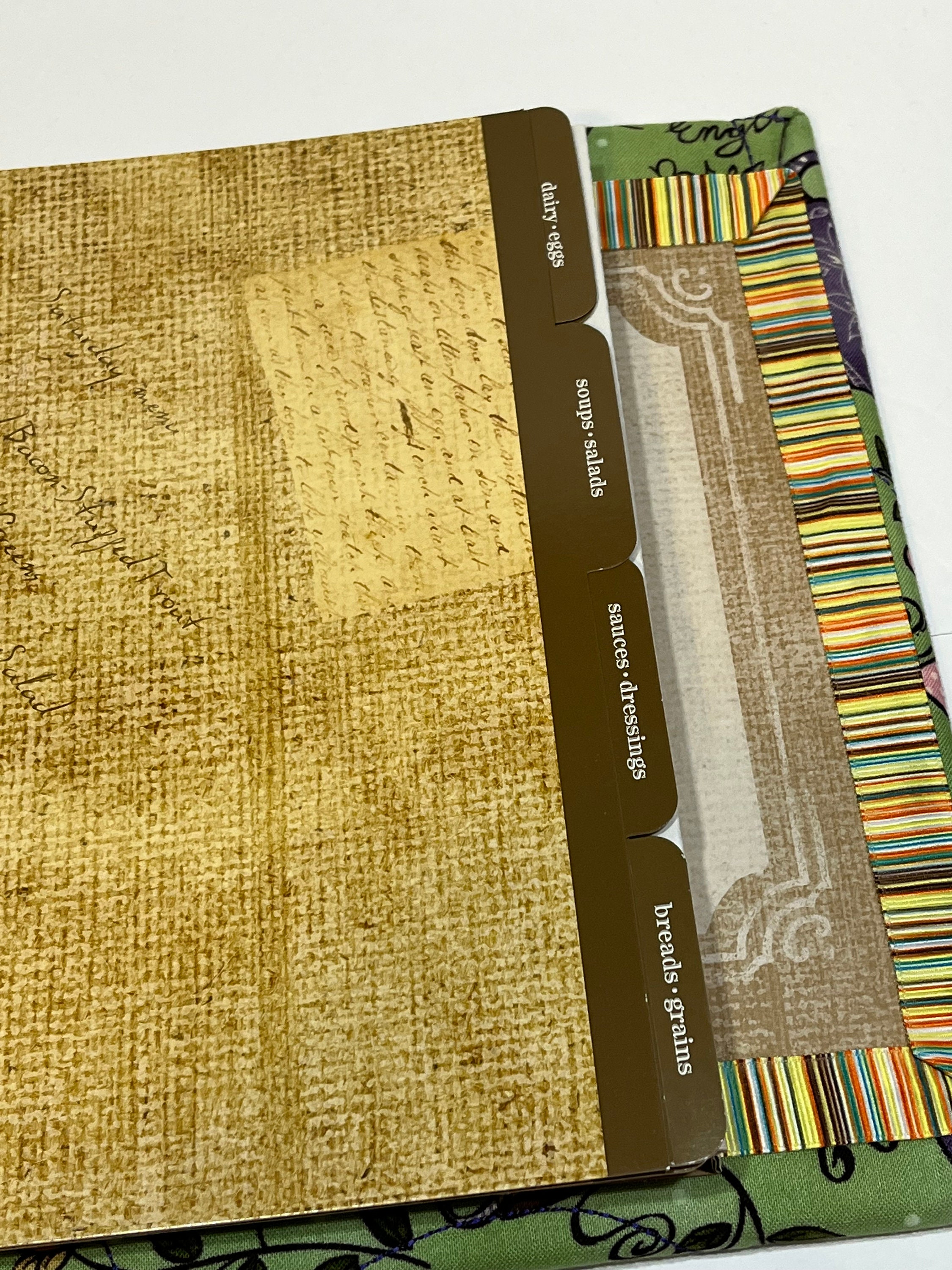 Recipe Album: Embellished Scrap Quilted Cover, Kitchen Helper With ...