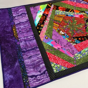 Embroidered Pillow Décor: Crazy Quilt Inspired, Rosette Pieced Fabric ...