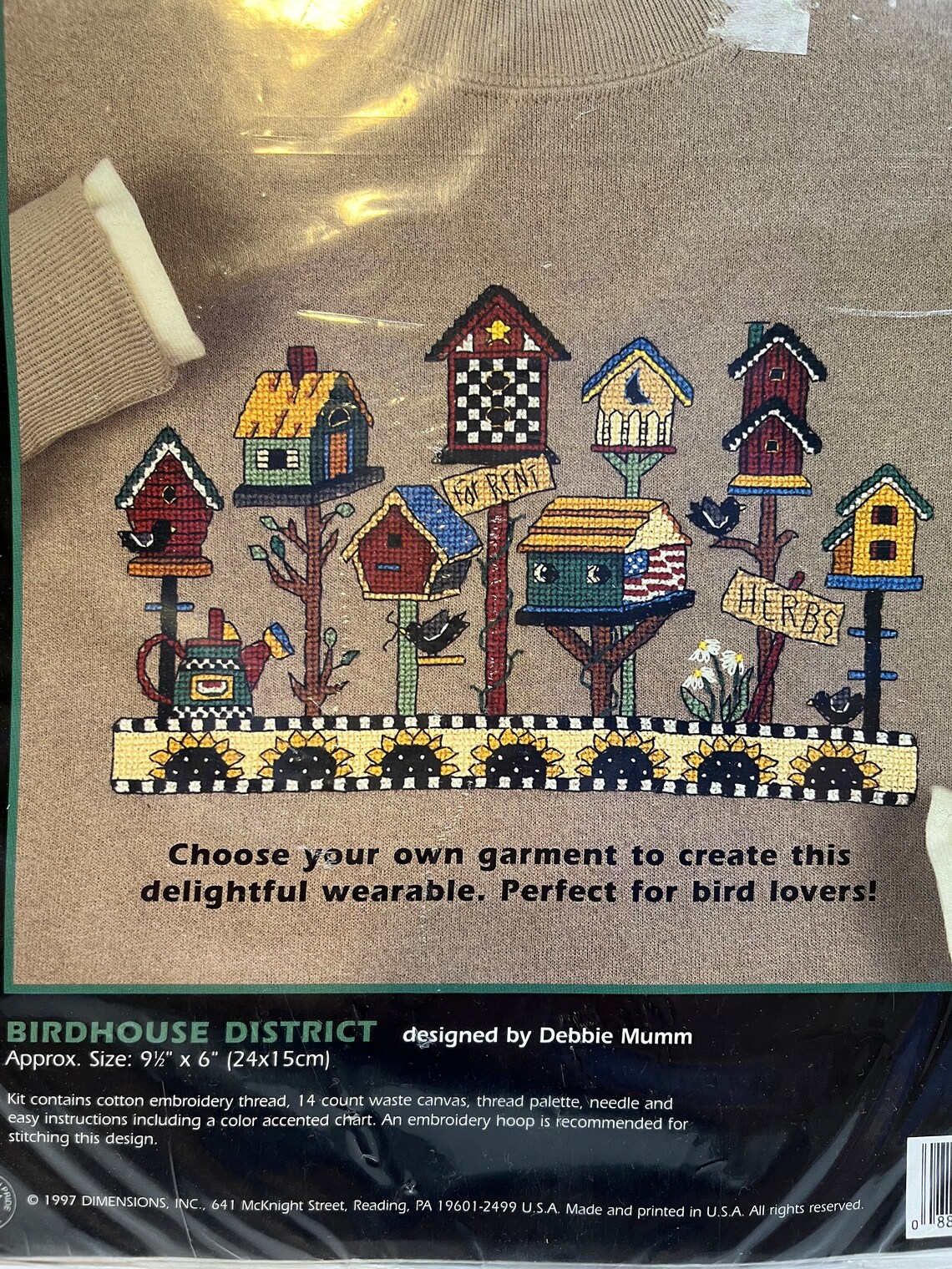 Vintage Craft Kit: '97 Dimensions by Debbie Mumm, "birdhouse District ...