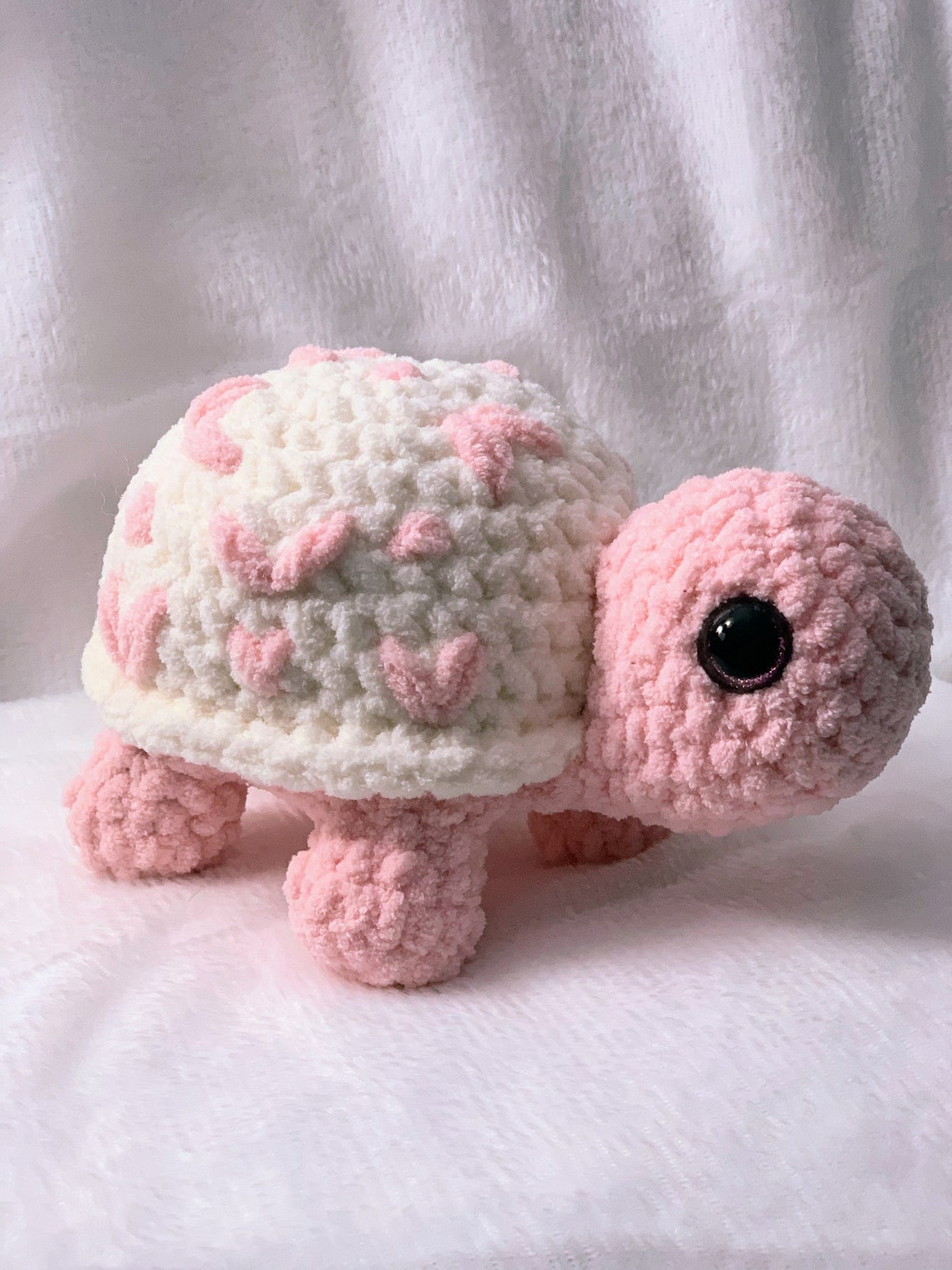 Crochet Turtle Plushies, Tortoise Plush, Valentine's Day Stuffed Animal ...