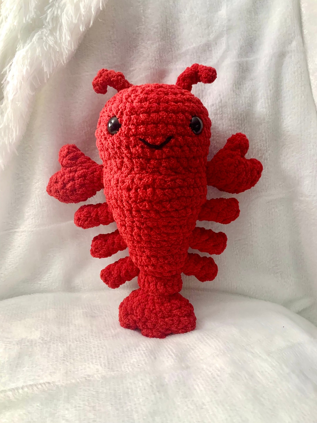 Lobster Crochet Plushie, Red Lobster, Stuffed Animal Lobster - Etsy
