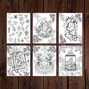 25 Witchy Coloring Pages-magical Coloring-spiritual Coloring-coloring ...