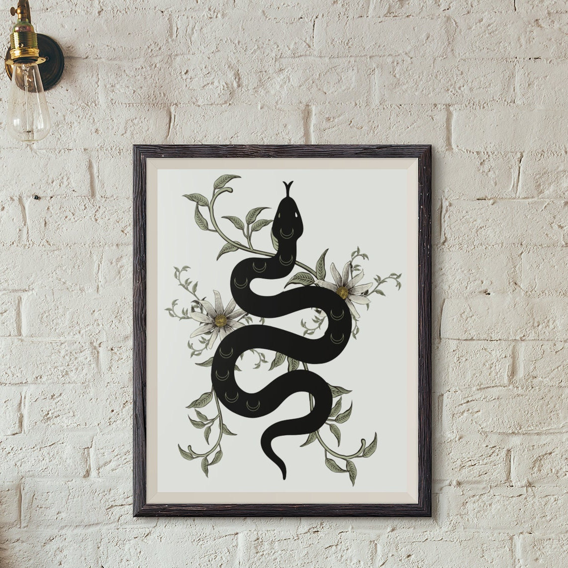 Pack of 2 Magic Serpent Wall Art printable Wall Art-home - Etsy