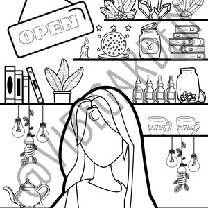 6 Pack of Magical Coloring Pages Spiritual Digital All Ages Coloring ...