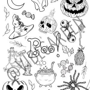 Halloween Coloring Page-boo Coloring Page-jack O Lantern Coloring ...