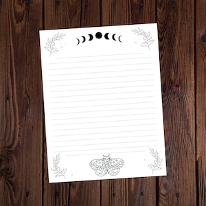 Witchy Aesthetic Note Page-book of Shadows Note Page-grimoire Note Page ...