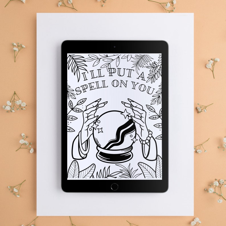 6 Pack of Magical Coloring Pages Spiritual Digital All Ages - Etsy