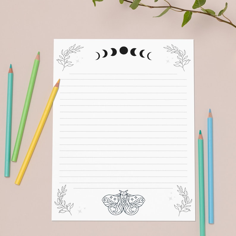 Witchy Aesthetic Note Page-book of Shadows Note Page-grimoire - Etsy