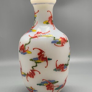 Chinese Statue Pure Hand-carved Glass Vase Ornaments, Worthy of ...