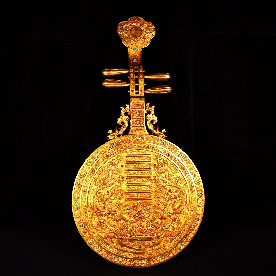 China's Pure Hand-carved Treasures High Relief Pipa - Etsy
