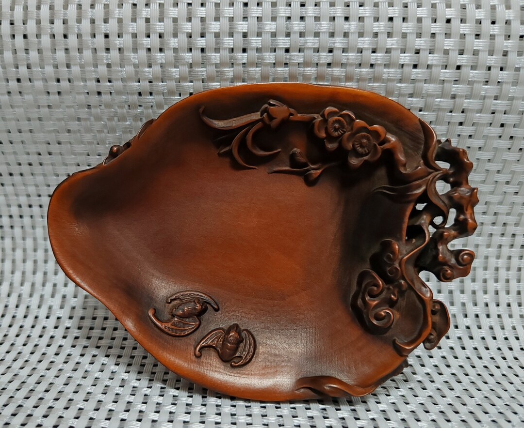 Chinese Statue Hand-carved Boxwood Pen Washer Ornaments, Exquisite ...