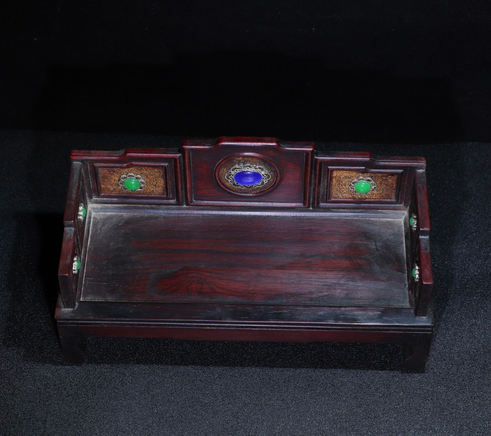 Chinese Antique Rosewood Arhat Bed Statue Pure Hand Carved | Etsy UK