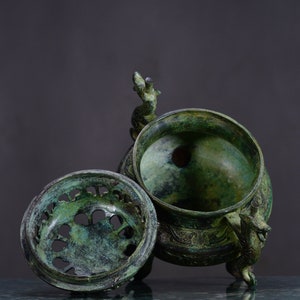 Chinese Pure Hand-carved Han Dynasty Bronze Standing Bird - Etsy