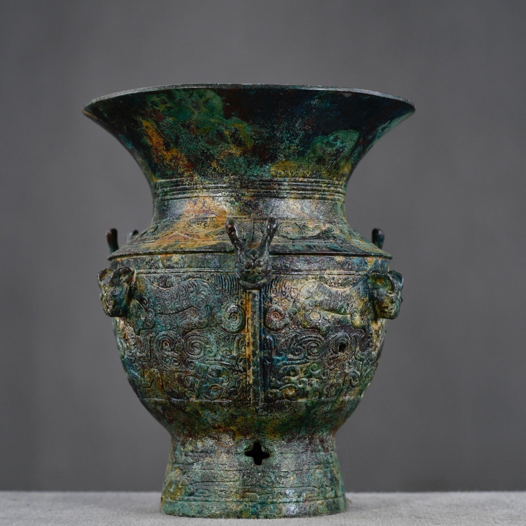 Chinese Statues Are Purely Hand-carved Shang Dynasty Bronze Tiger ...