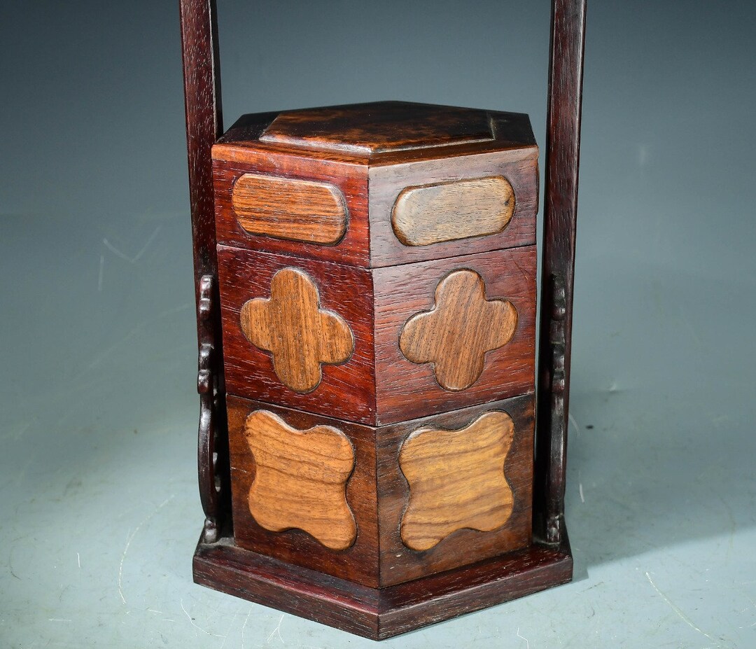 Chinese Purely Hand-carved Pear Wood Food Box Ornaments - Etsy